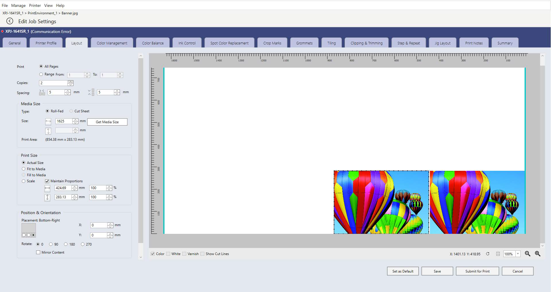 23. Is there an option to scale the layout or change its position while ...
